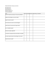 observatieschema - Stuvia